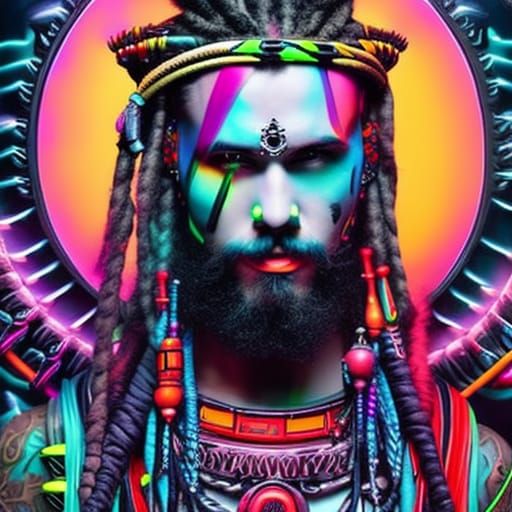 Cyber raver 25 - AI Generated Artwork - NightCafe Creator