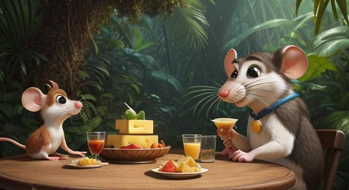 mouse party - AI Generated Artwork - NightCafe Creator