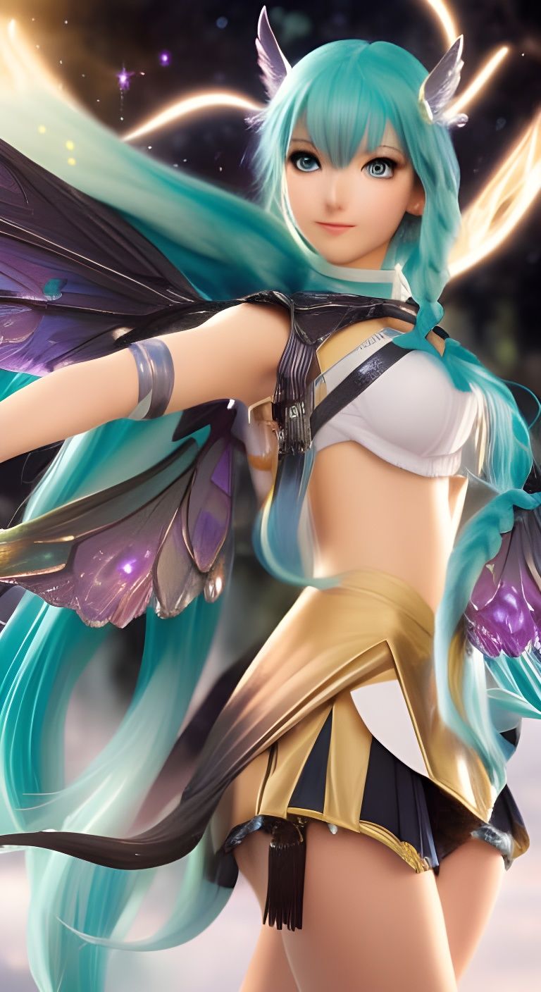 Fairy Miku - Hatsune Miku 168 - AI Generated Artwork - NightCafe Creator