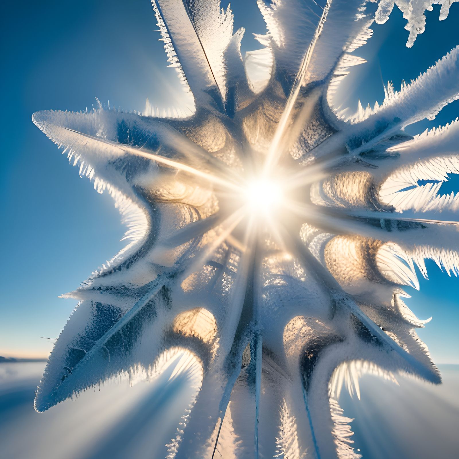 Frost Star - AI Generated Artwork - NightCafe Creator