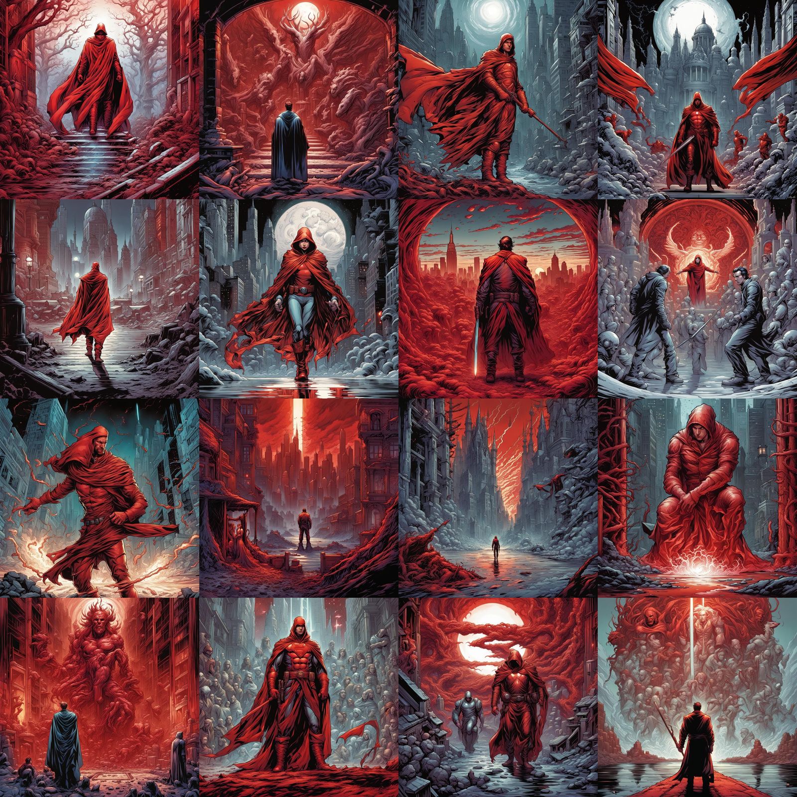 Nihilism, Red Mark Brooks and Dan Mumford, comic book art, perfect ...