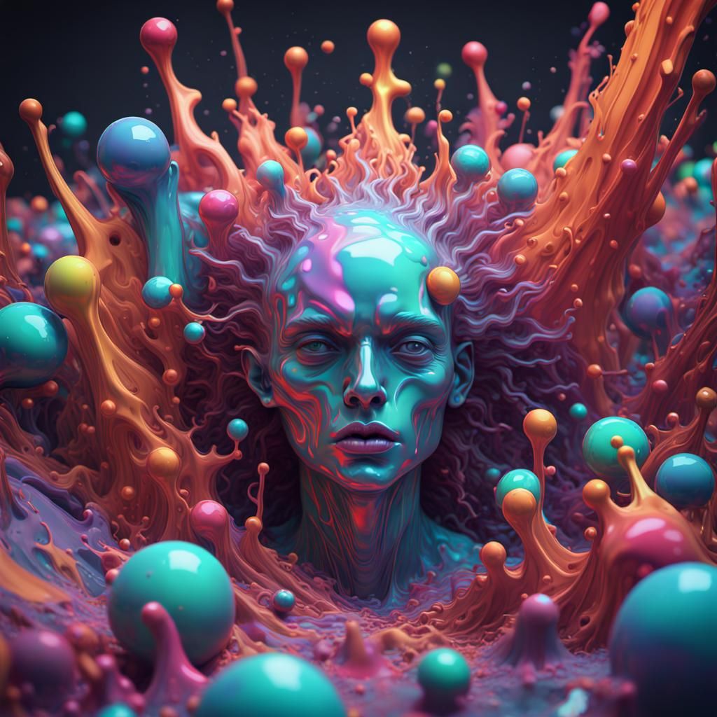 "Holographic surrealism Cinema 4D Horde3D 3D shading LightWave 3D ...