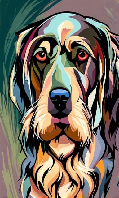 Abstract Dog - AI Generated Artwork - NightCafe Creator