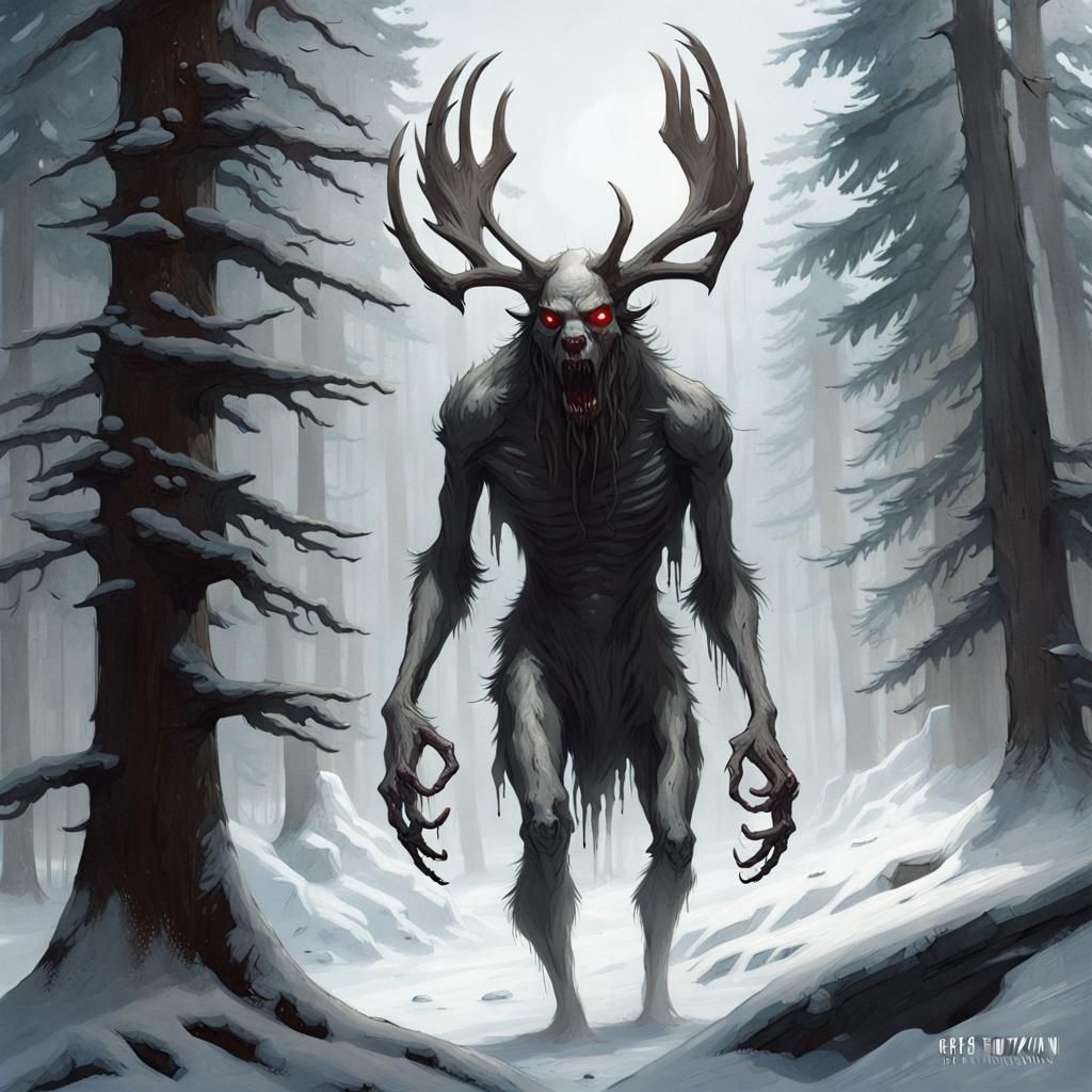 Wendigo - AI Generated Artwork - NightCafe Creator