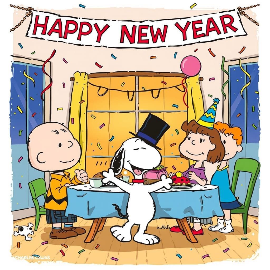 Party with Peanuts: A Festive New Year's Bash with Charlie Brown ...