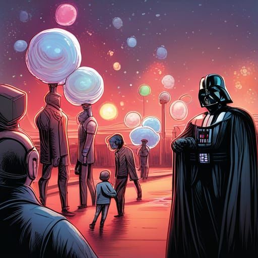 Intergalactic Cotton Candy People - AI Generated Artwork - NightCafe ...