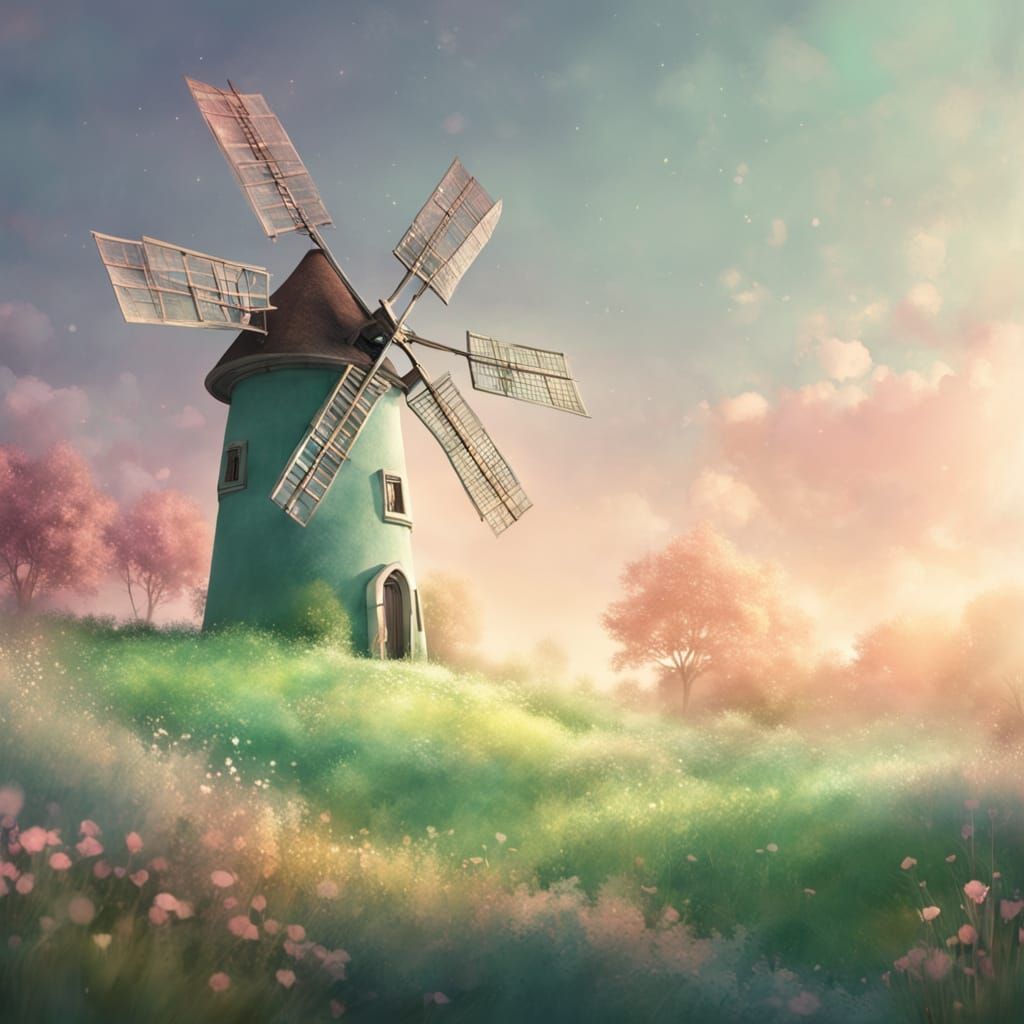 Make a mini windmill triangle - Whimsical Windmill in a Ser...