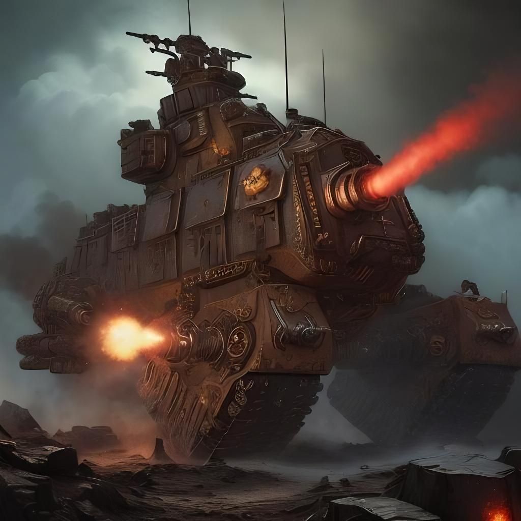 Dieselpunk Onslaught Vehicle - AI Generated Artwork - NightCafe Creator