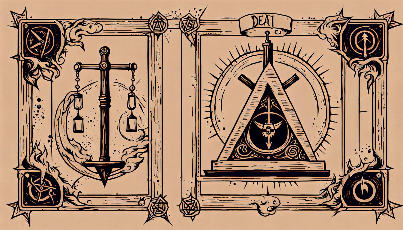 sigil of death, Guillotine, occult art style - AI Generated Artwork ...