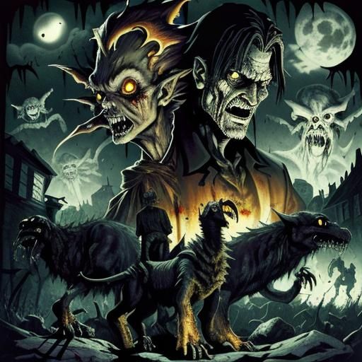 Darkness falls across the land, The midnight hour is close at hand, Creatures crawl in search of ...