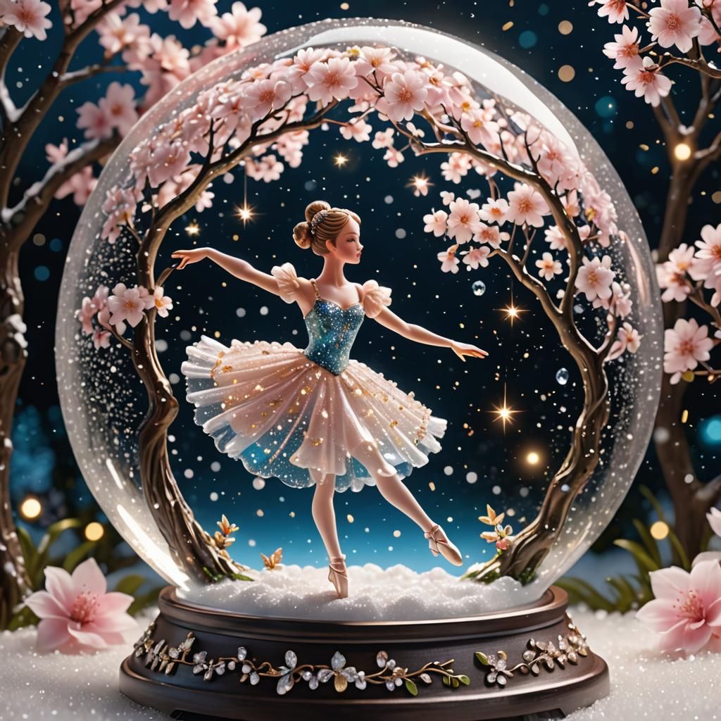 Snow Globe Dancer - AI Generated Artwork - NightCafe Creator