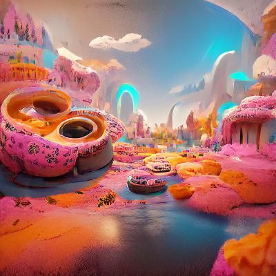 Donut land - AI Generated Artwork - NightCafe Creator