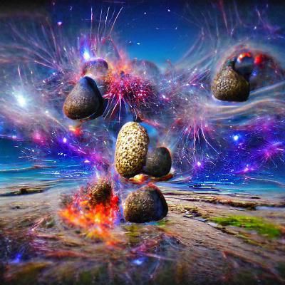 exploding cosmic stones 8k surrealism - AI Generated Artwork ...