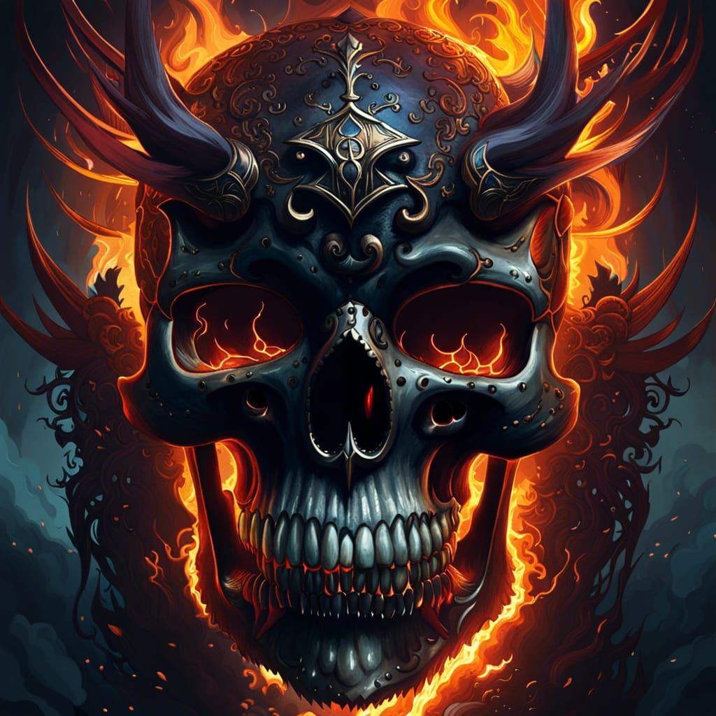Skull of Doom - AI Generated Artwork - NightCafe Creator