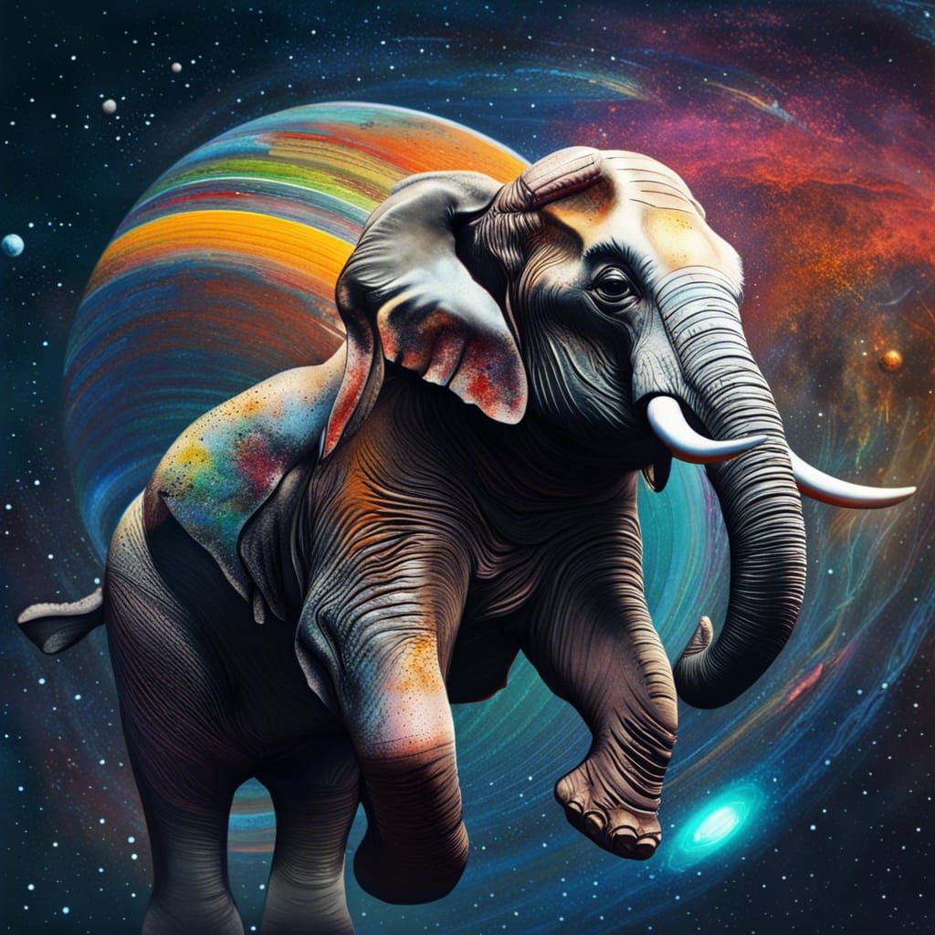 Fat elephant - AI Generated Artwork - NightCafe Creator