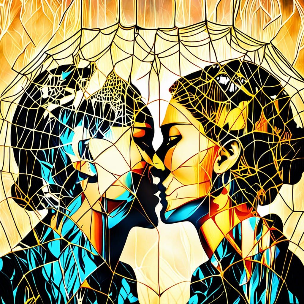 Fractured love - AI Generated Artwork - NightCafe Creator