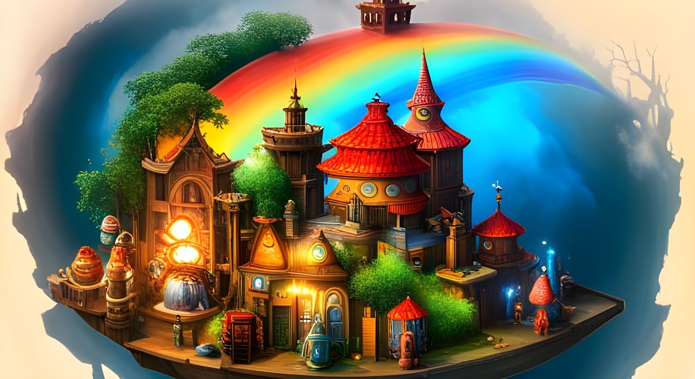 On the other side of the rainbow - AI Generated Artwork - NightCafe Creator