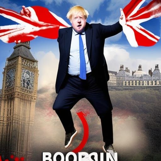 a slapstick comedy starring Boris Johnson - AI Generated Artwork ...