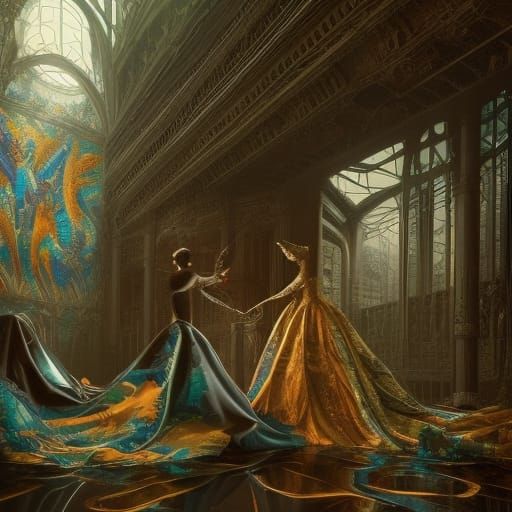 For I have, to fascinate these docile lovers, Pure mirrors that make ...