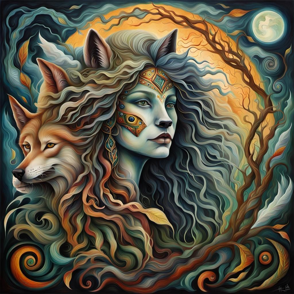wild woman archetype - AI Generated Artwork - NightCafe Creator