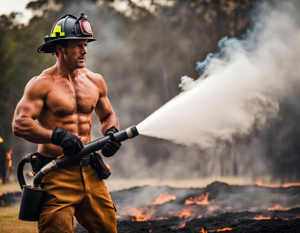 NSW Rural Fire Services putting out the bush fires - AI Generated ...