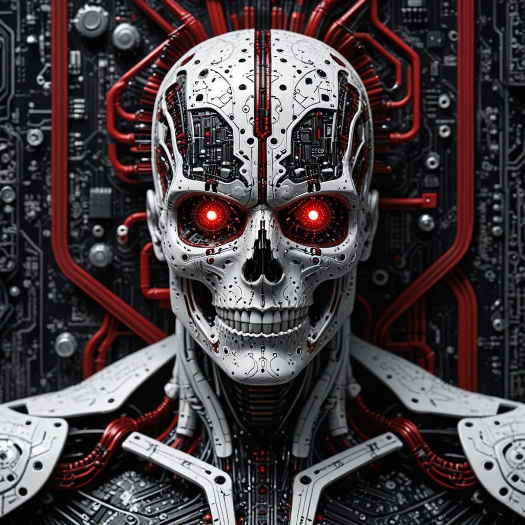 Mainframe - Digital Artwork in Cyberpunk Style