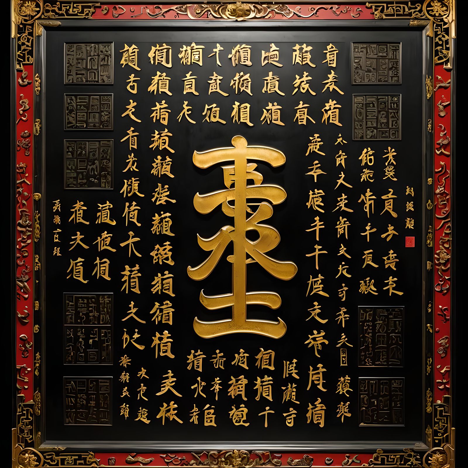 A Traditional Chinese Caligraphy Art. - AI Generated Artwork ...