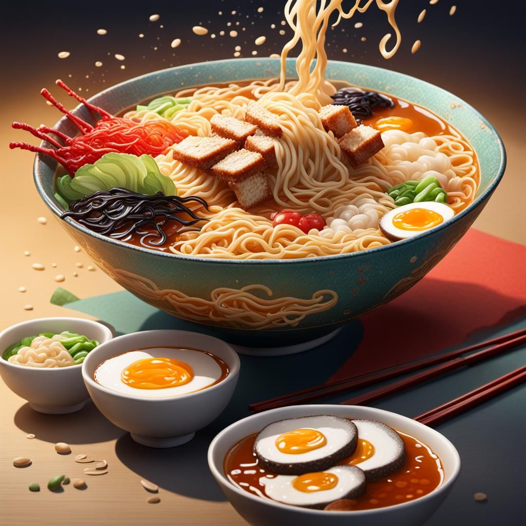 ramen bowl - AI Generated Artwork - NightCafe Creator