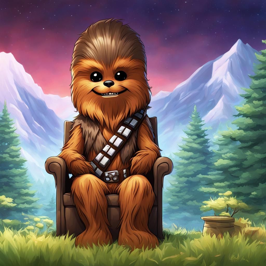 Chewbacca on the Portrait Planet - AI Generated Artwork - NightCafe Creator
