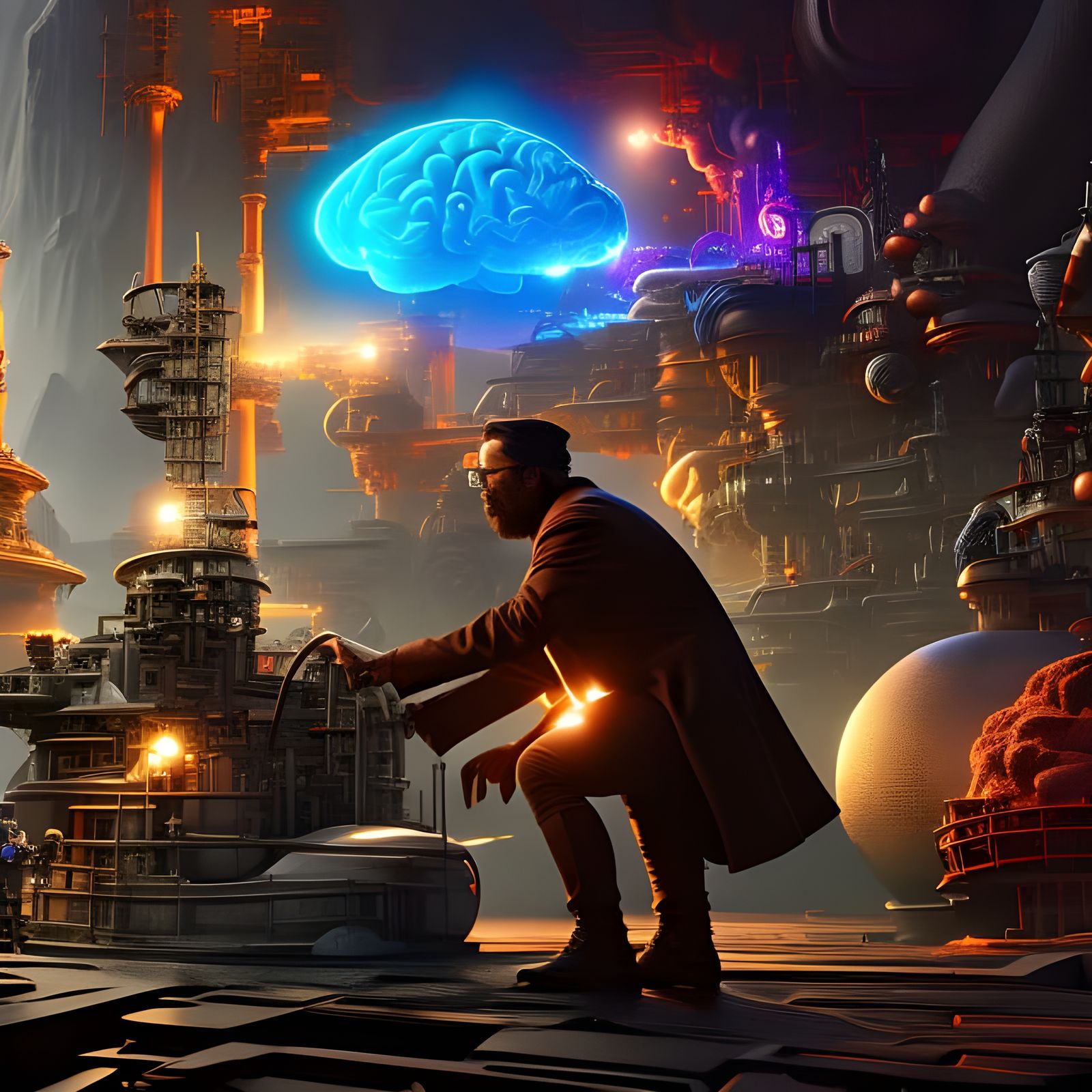 Creating Artificial Intelligence - AI Generated Artwork - NightCafe Creator