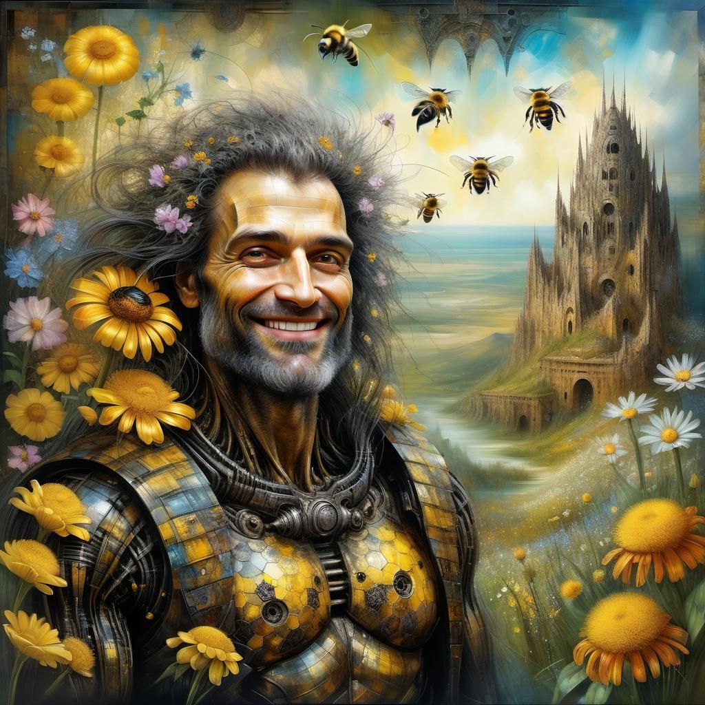 The masculine bee man - AI Generated Artwork - NightCafe Creator