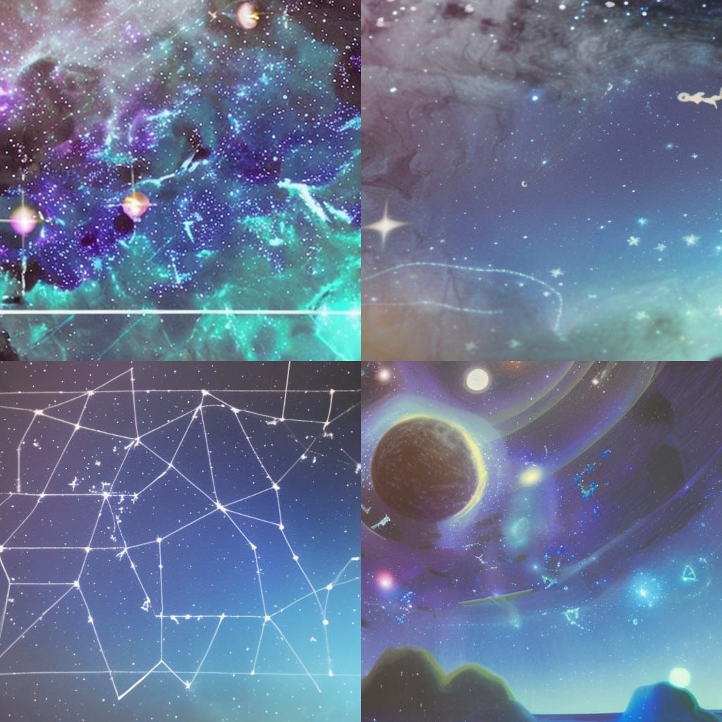 Galactic exploration of constellations - AI Generated Artwork ...