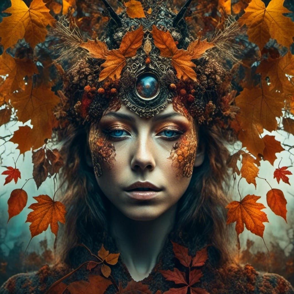 Autumn face of Harvest - AI Generated Artwork - NightCafe Creator