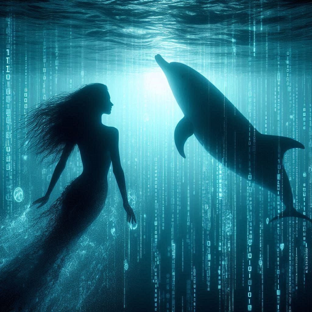Mermaid Matrix IV - AI Generated Artwork - NightCafe Creator