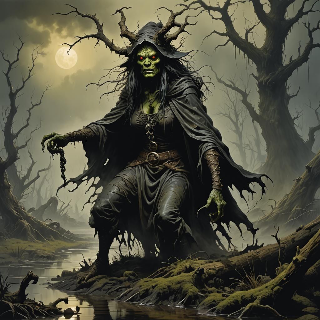 Return of the Bog Witch - AI Generated Artwork - NightCafe Creator