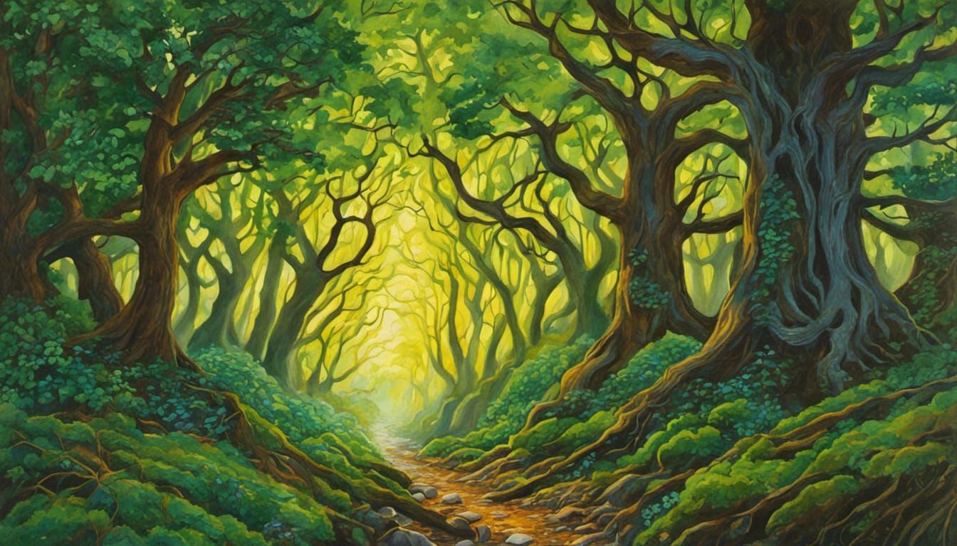 Celtic Forest - AI Generated Artwork - NightCafe Creator