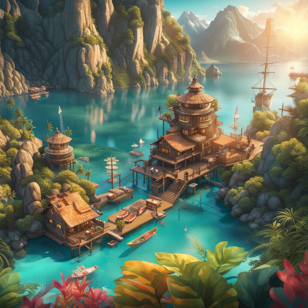 Boathouse Dream - AI Generated Artwork - NightCafe Creator