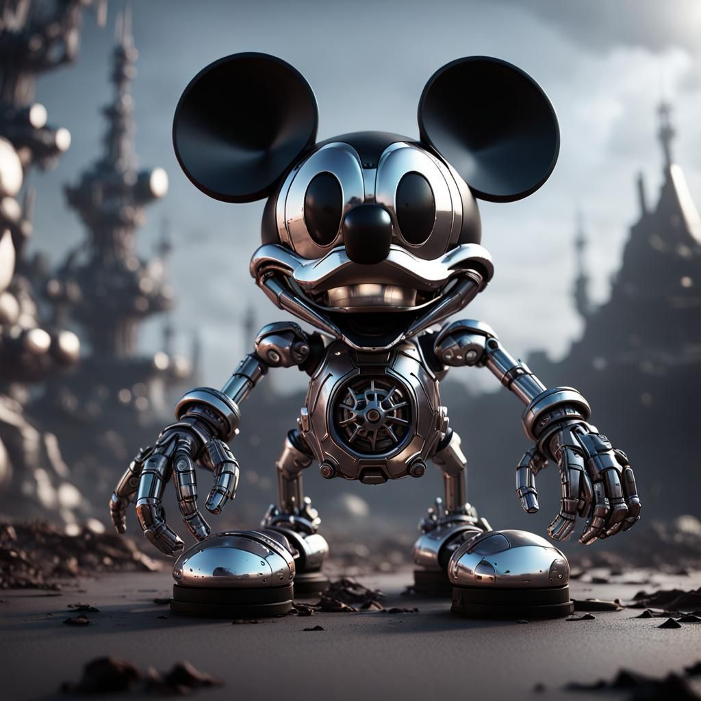 Scary Horror eldritch Mickey Mouse - AI Generated Artwork - NightCafe Creator