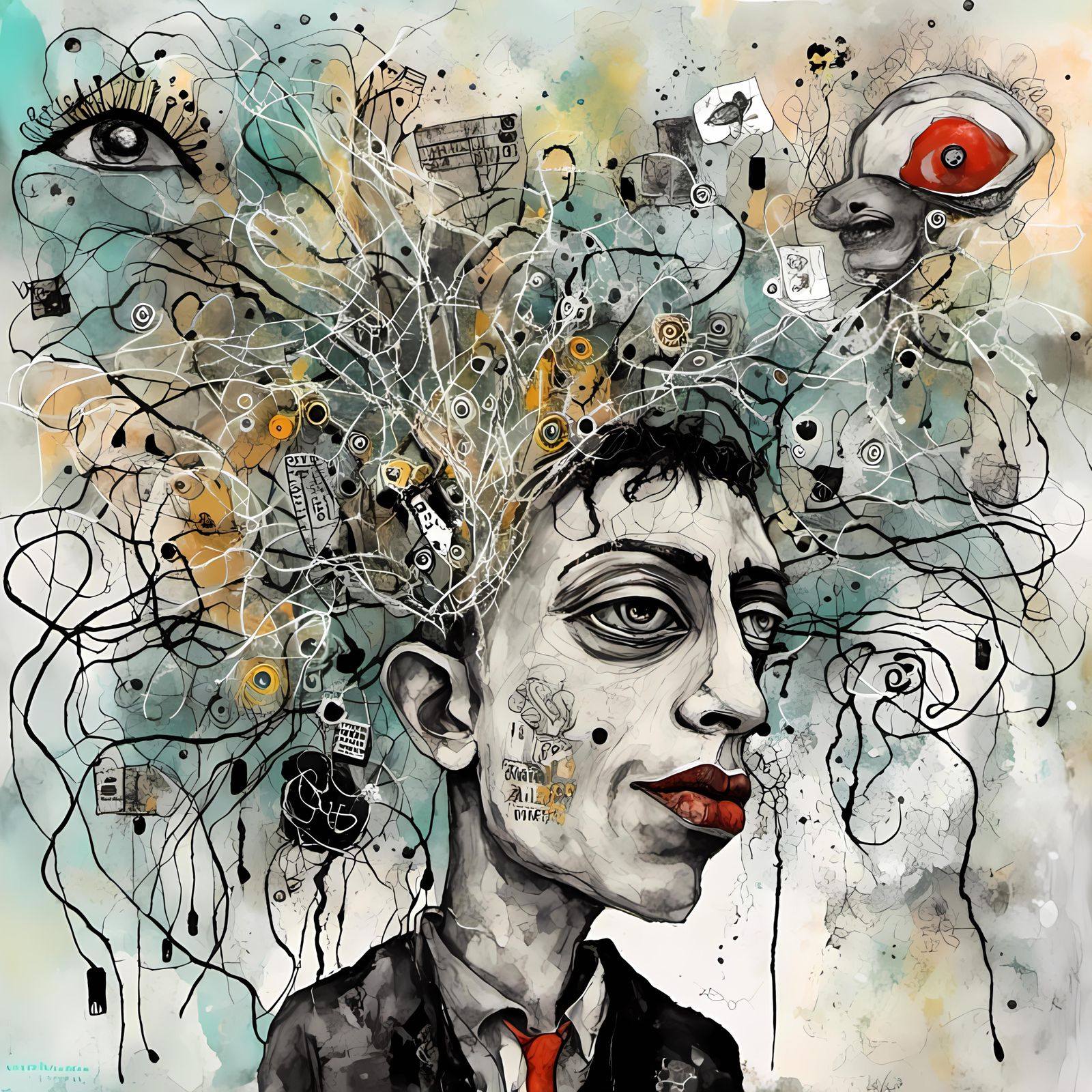 Too Many Ideas - AI Generated Artwork - NightCafe Creator