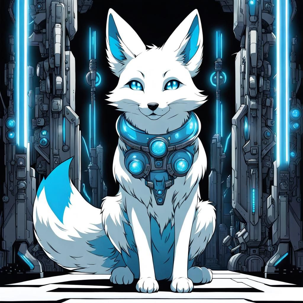 Tech foxy - AI Generated Artwork - NightCafe Creator