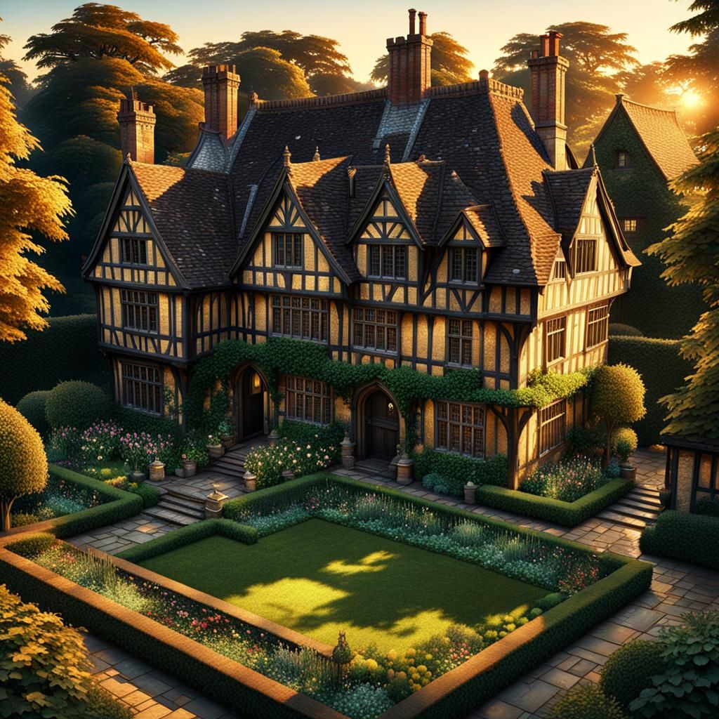 A grand tutor home - AI Generated Artwork - NightCafe Creator