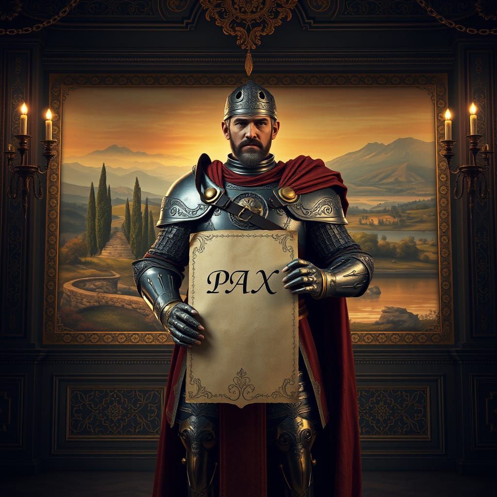 Renaissance General Seeks Peace Amidst 30 Years Wa... - AI Art