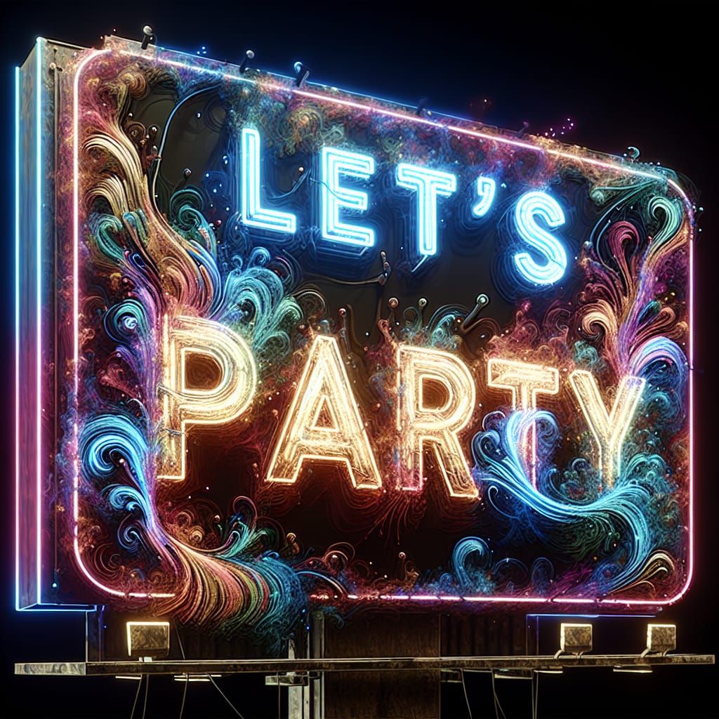 Party Billboard - AI Generated Artwork - NightCafe Creator