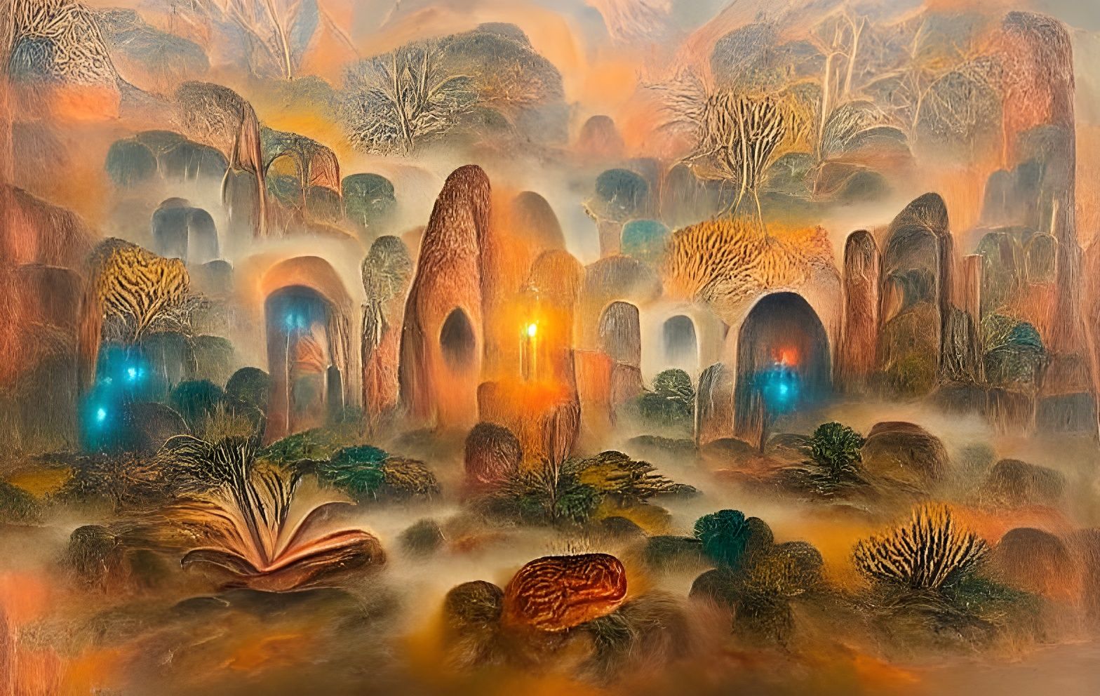 Mysterious Desert Grotto - AI Generated Artwork - NightCafe Creator