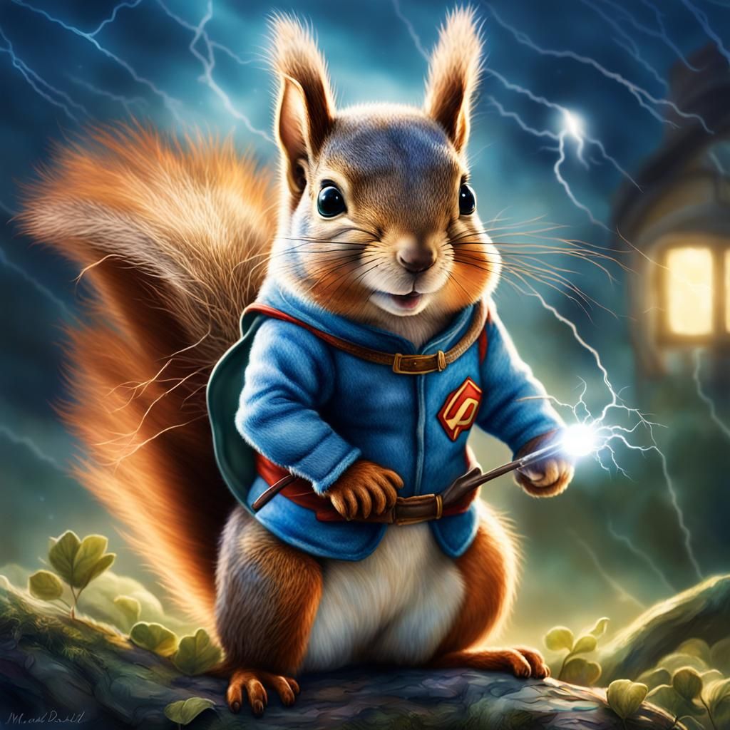 Wizard Squirrel - AI Generated Artwork - NightCafe Creator