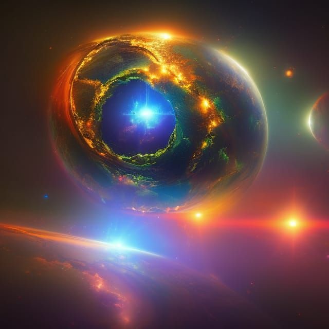 Planet formation - AI Generated Artwork - NightCafe Creator