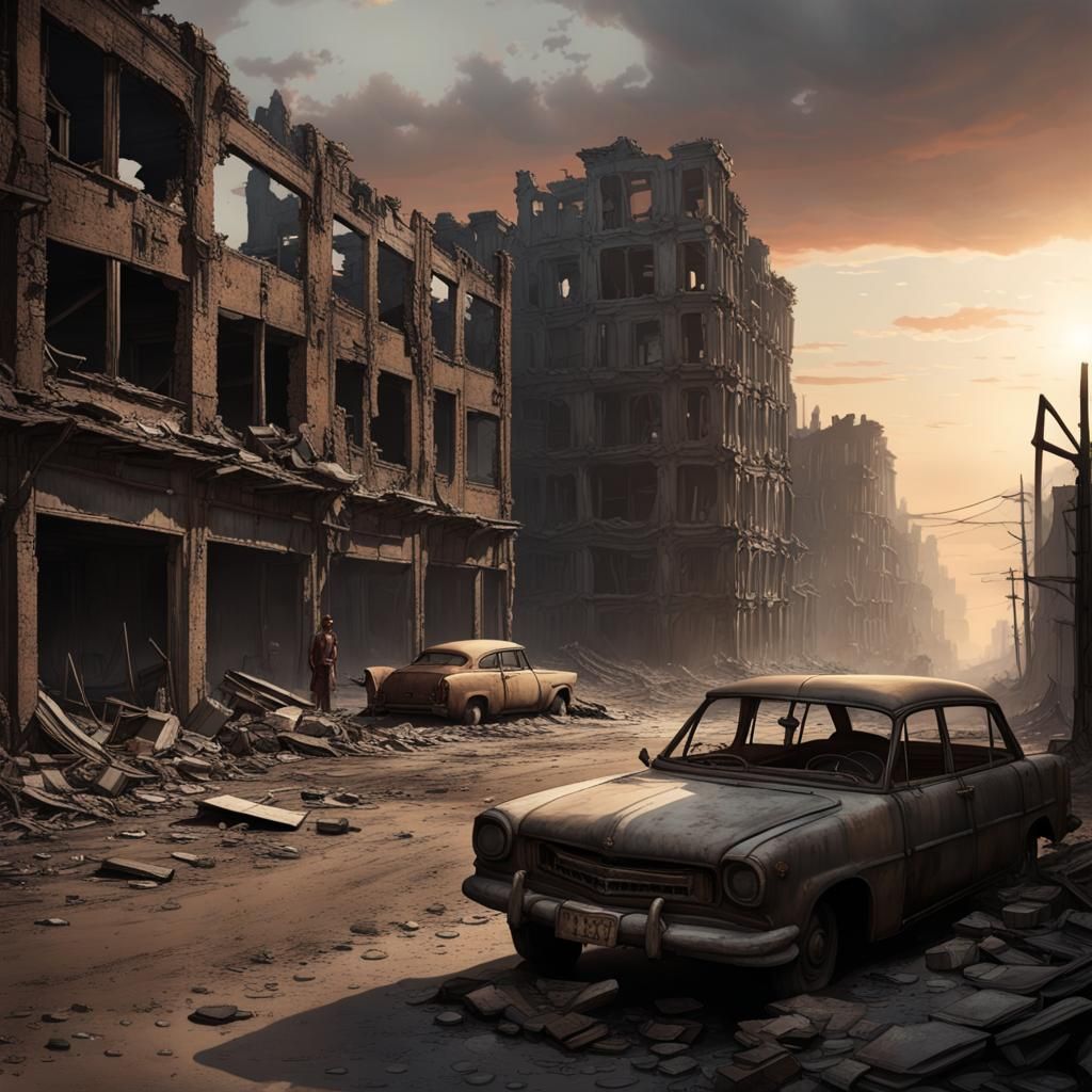 Post-apocalyptic worlds - AI Generated Artwork - NightCafe Creator