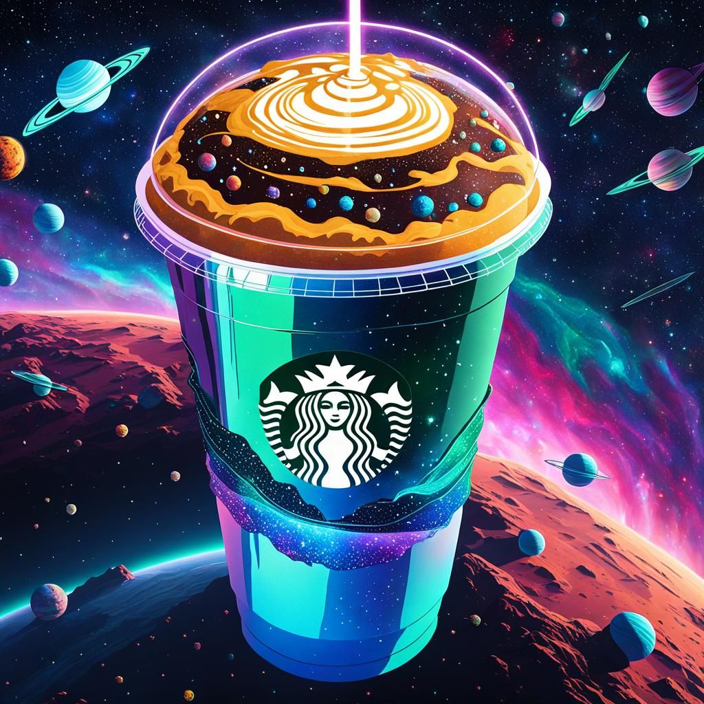 A Starbucks drive thru In outer space, would anyone really be surprised ...