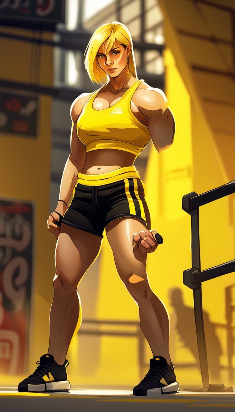 Female muscle competitor: Natalia Murnikoviene, at the age 27,posing in ...