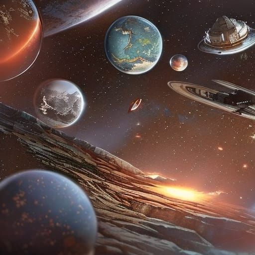 Interstellar Community - AI Generated Artwork - NightCafe Creator